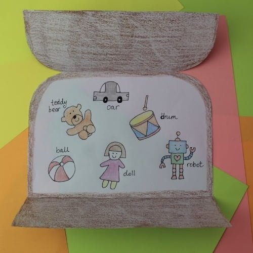 Toys | Box Craft Activity | Fun ESL Worksheet For Children