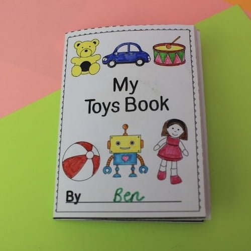 Toys | Book Craft Activity | Fun ESL Worksheet For Children