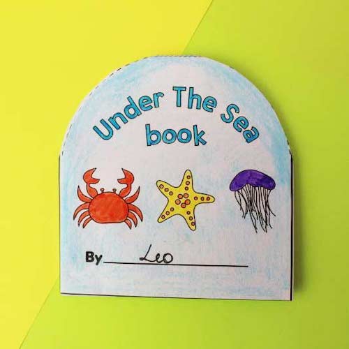 Under The Sea | Quiz Book Craft | Fun ESL Worksheet For Kids