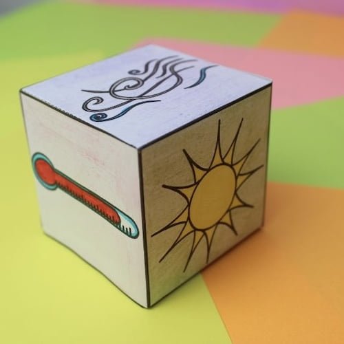 Weather | Dice Craft Activity | Fun ESL Worksheet For Kids