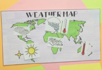 Weather | Map Craft Activity | Fun ESL Worksheet For Kids