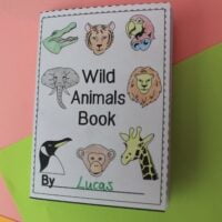 Wild Animals | Book Craft Activity | Fun ESL Worksheet For Kids