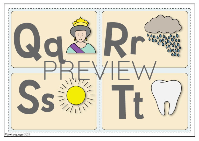 Printable Colour Flashcards for Children | Gru Languages