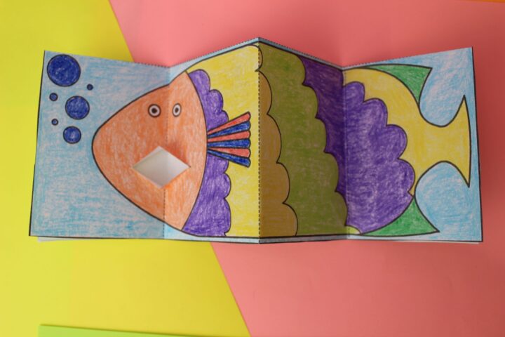 Animals | Pop Up Fish Craft | Fun ESL Activity For Children