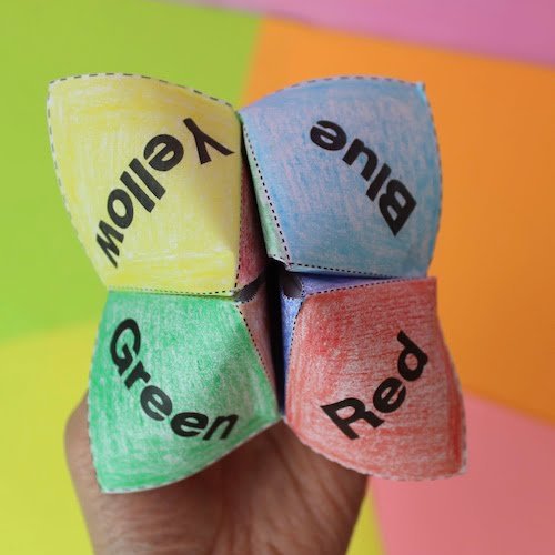 Wild Animals | Craft Fortune Teller Game | ESL Worksheet