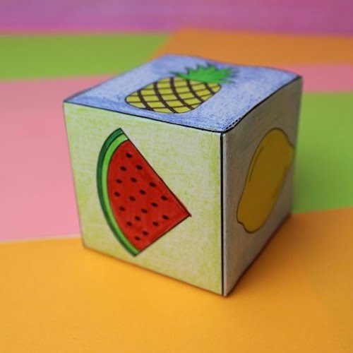 Fruit | Dice Craft Activity | Fun ESL Worksheet For Kids