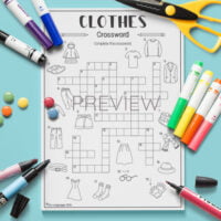 Clothes | Crossword Activity | Fun ESL Worksheet for Kids
