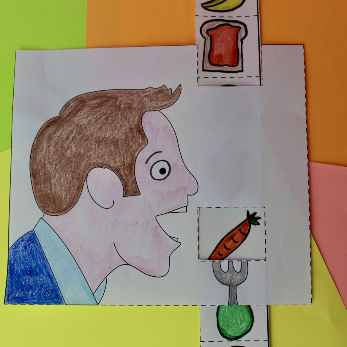 Boy & Girl Food Activity | Printable Craft for Children