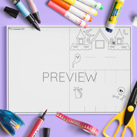 Halloween | Pop Up Haunted House Craft Activity for Kids