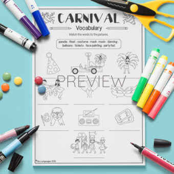 Carnival | Printable Vocabulary Activity for Children