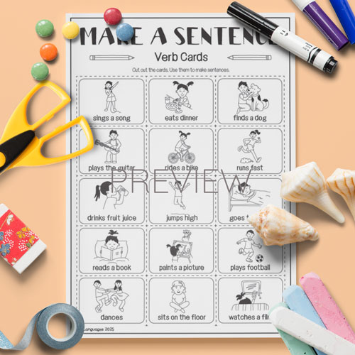 Make a Sentence | Printable Cards for Children