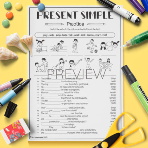 English Language Worksheets for Children | Gru Languages