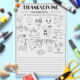 Thanksgiving | Colour & Write | Fun Activity for Kids