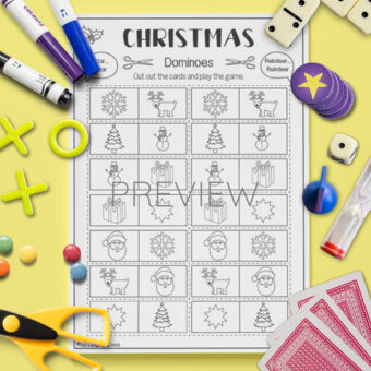 Christmas | Picture Dominoes Game | Fun Activity for Kids