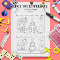 Christmas | Spot The Difference | Fun Worksheet for Children