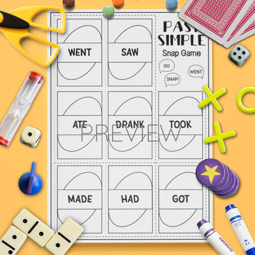 Past Simple | Snap Cards | Fun Grammar Game for Children