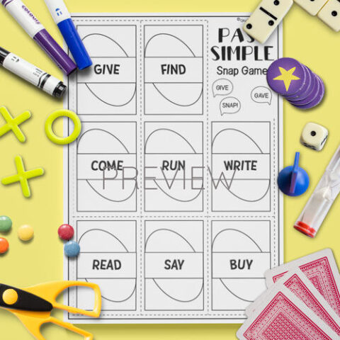 Past Simple | Snap Cards | Fun Grammar Game for Children
