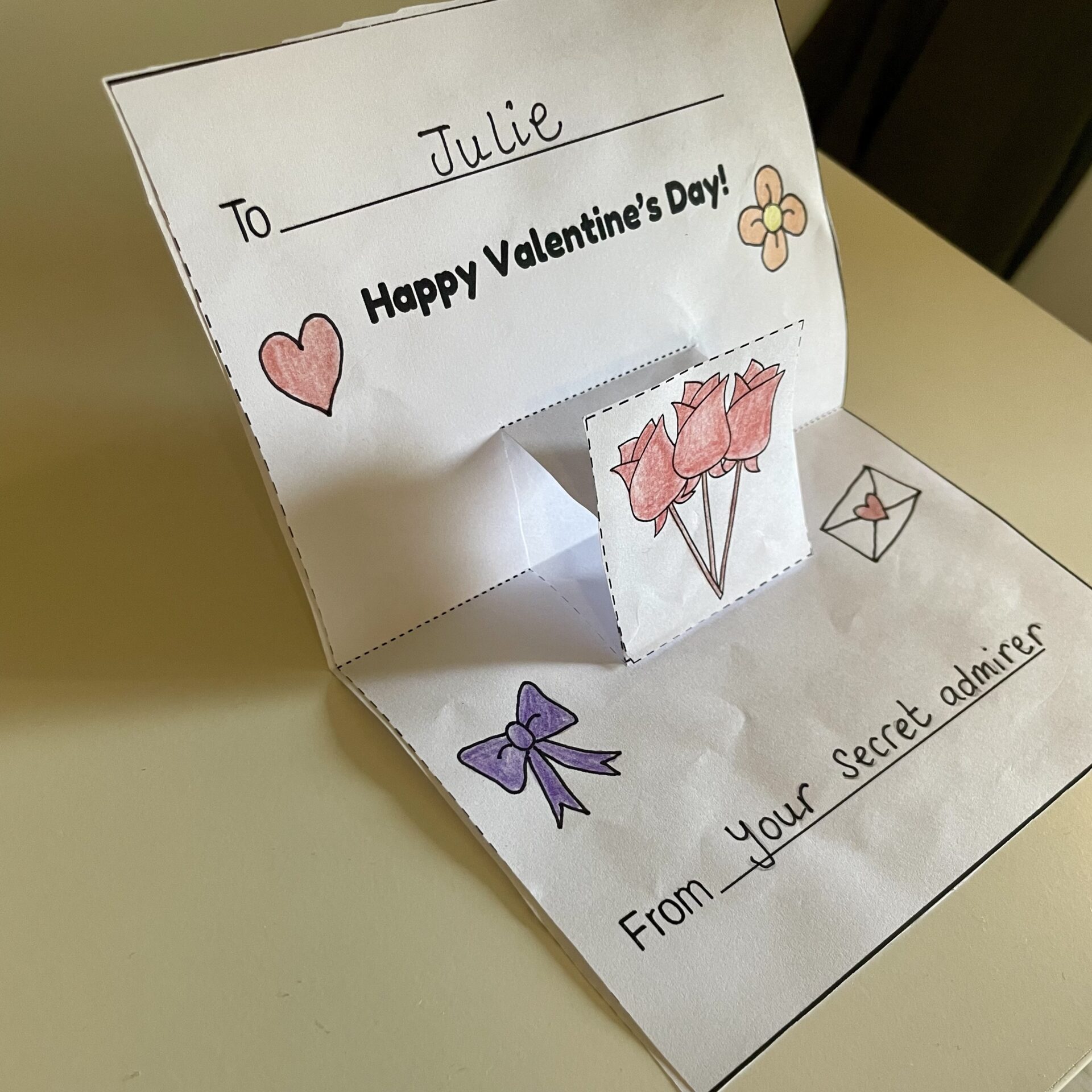 Valentine's Day | Pop Up Card Craft | Fun Activity for Kids