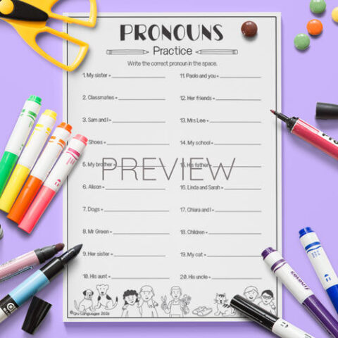 Pronouns | Practice Activity for Children Learning English